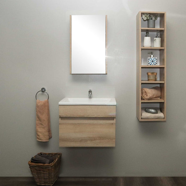 Denver SpaceCo Tall Boy Open Shelf | Washed Shale – Pennyware Distributors